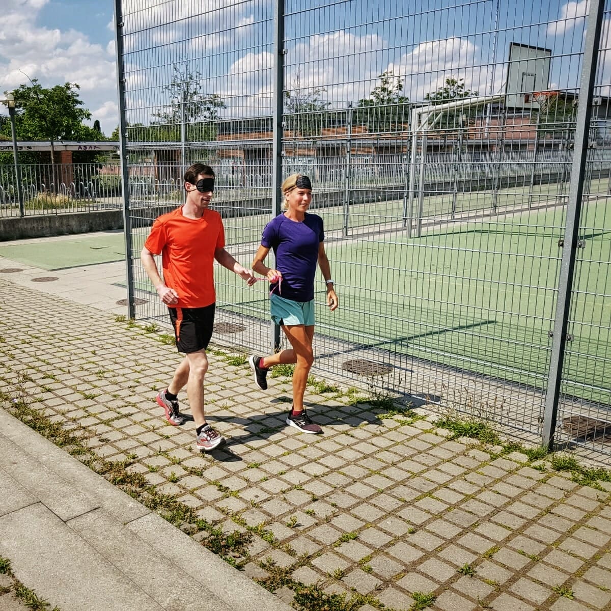 Lauftandem Blind-Running-Guide - Inklusion blinder Läufer